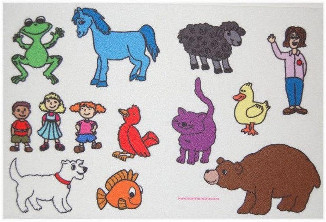 Brown Bear Felt / Flannel Board Set | Etsy