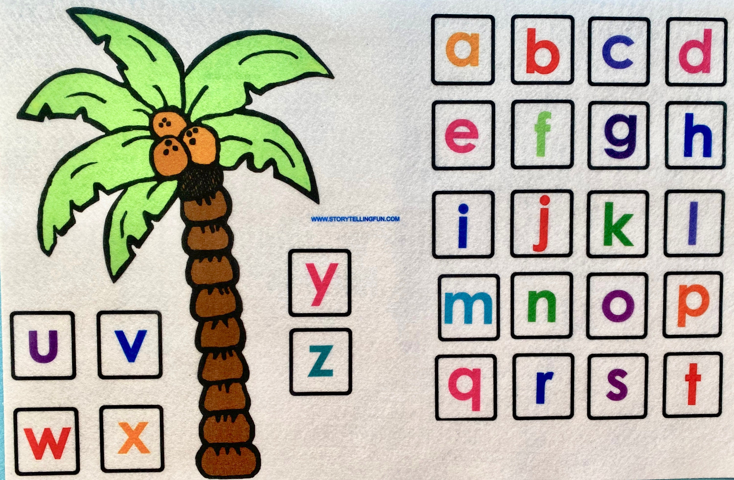 Chicka Chicka Boom Boom Felt / Flannel Board Story. Alphabet - Etsy Canada