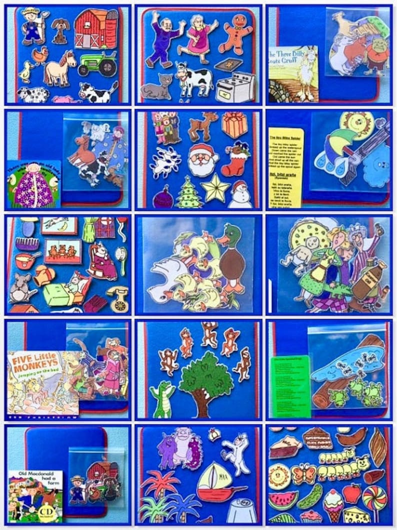 Felt Board Story Pack *ALL IN ONE* Preschool Teacher Gifts. Includes ...