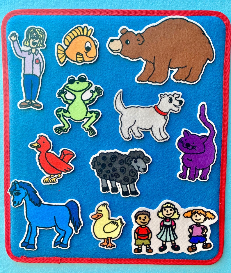 Brown Bear Felt / Flannel Board Set - Etsy