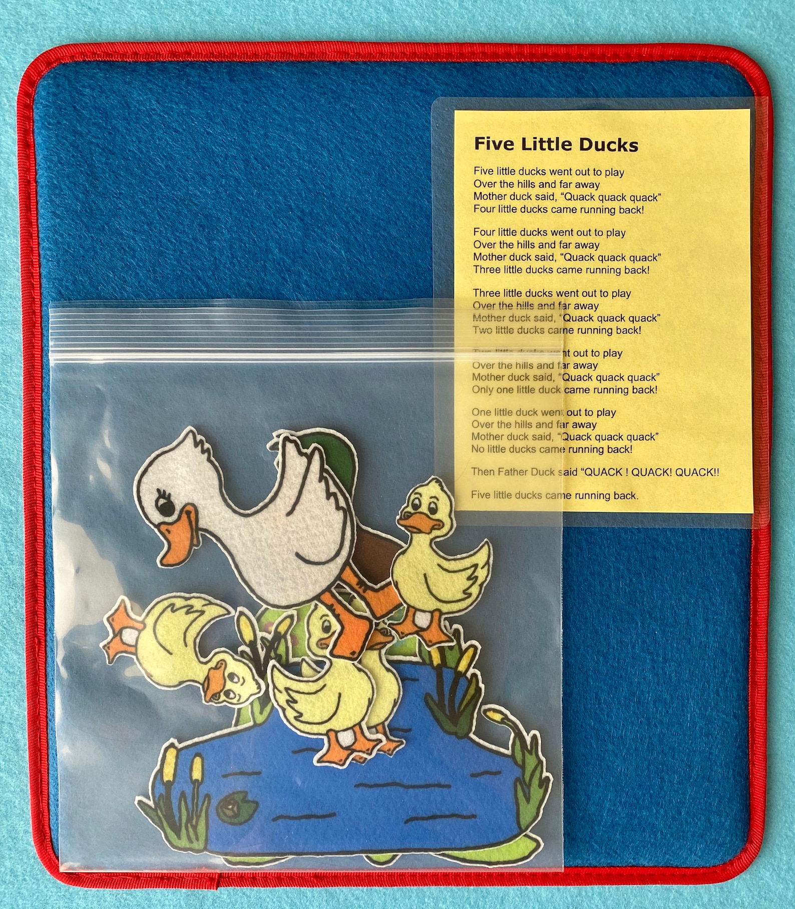5 Little Ducks Felt / Flannel Board Set - Etsy