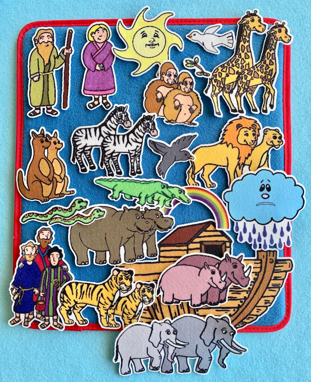 Noah's Ark Bible Story Felt / Flannel Board Set - Great for Sunday ...