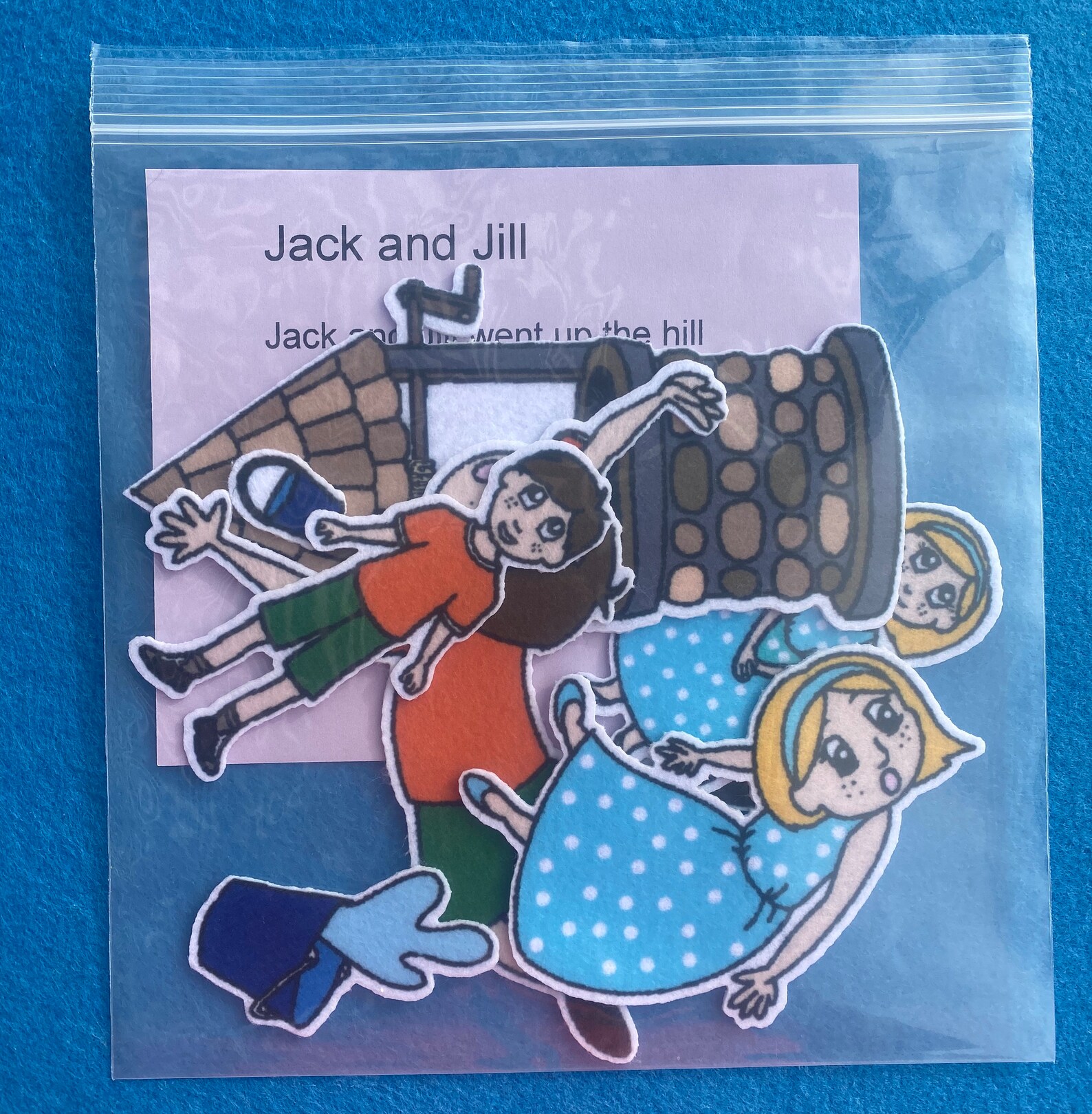 Jack and Jill Nursery Rhyme Felt / Flannel Board Set, Great for ...