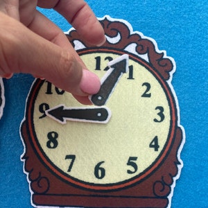 Hickory Dickory Dock Nursery Rhyme - Felt / Flannel Board Set, Great ...