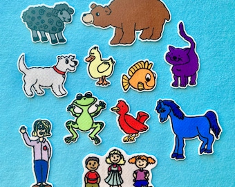 Brown Bear, Brown Bear Storybook Character Props Felt / Flannel Board ...