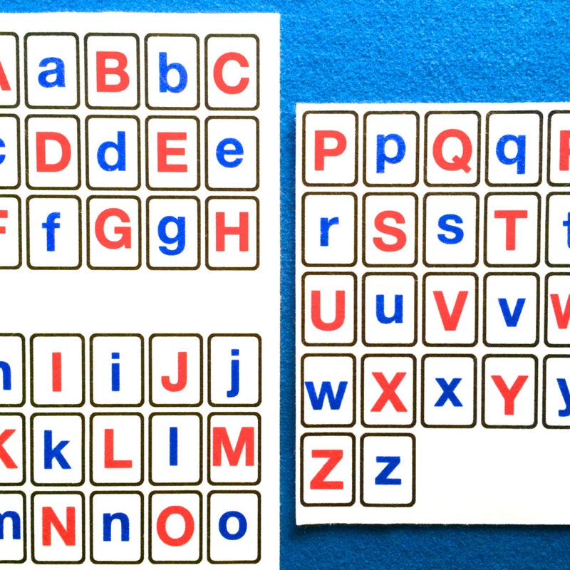 Upper and Lower Case Letters - Etsy