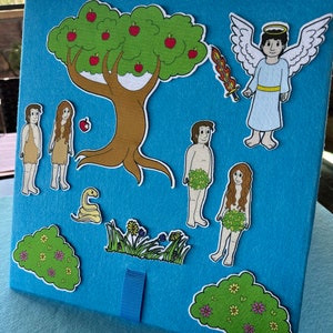 Adam and Eve Felt/ Flannel Board Set. Bible Stories. Sunday School. VBS ...