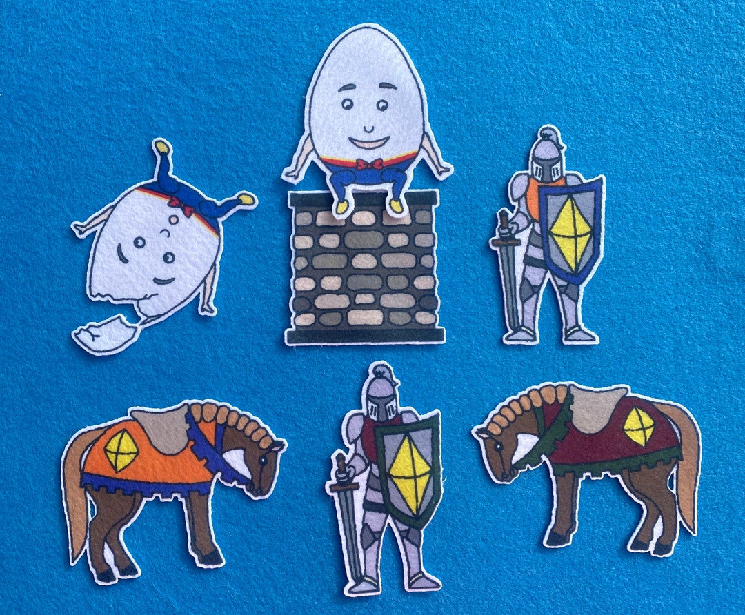 Humpty Dumpty Nursery Rhyme - Felt / Flannel Board Set, Great for ...