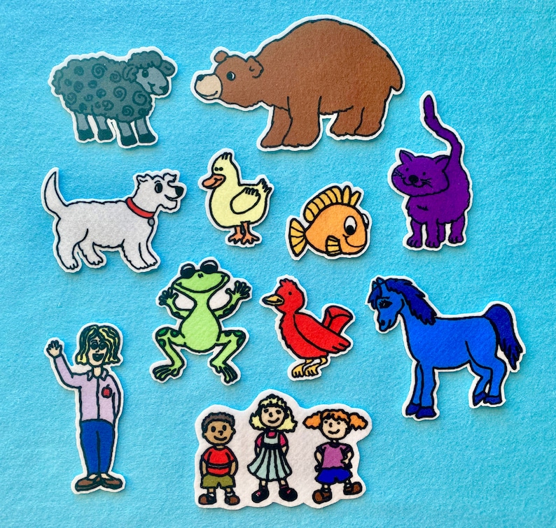 Brown Bear Felt / Flannel Board Set - Etsy