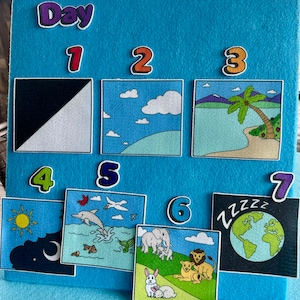 Story of Creation Felt/ Flannel Board Set. Bible Stories. Sunday School ...