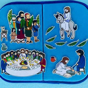 Easter Story Bundle. Felt Board Bible Stories. Holy Week. Palm Sunday ...