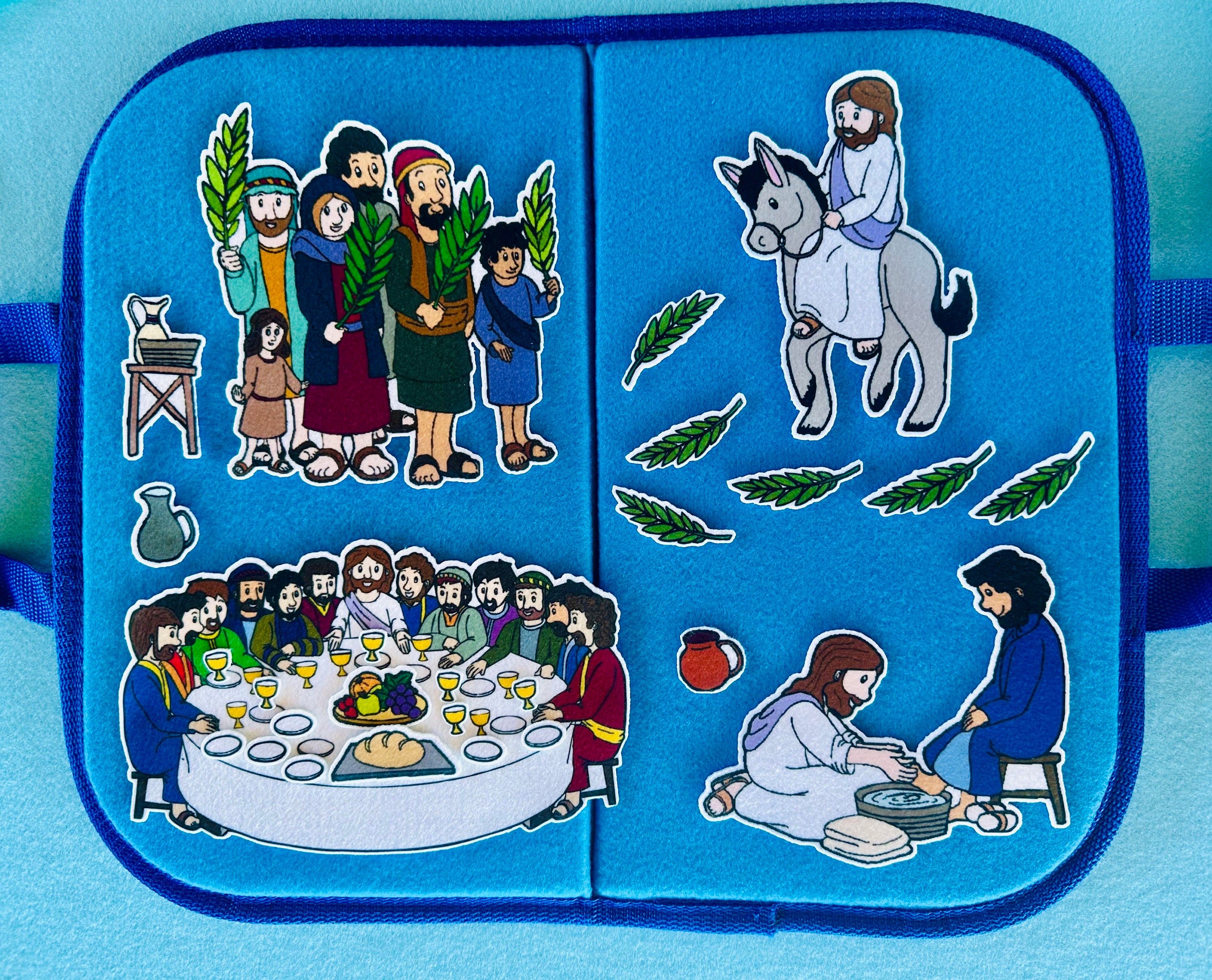 Easter Story Bundle. Felt Board Bible Stories. Holy Week. Palm Sunday ...