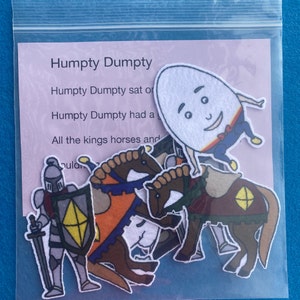 Humpty Dumpty Nursery Rhyme - Felt / Flannel Board Set, Great for ...