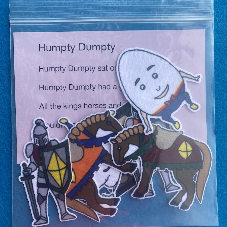 Humpty Dumpty Nursery Rhyme - Felt / Flannel Board Set, Great for ...