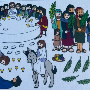 Easter Story Bundle. Felt Board Bible Stories. Holy Week. Palm Sunday ...