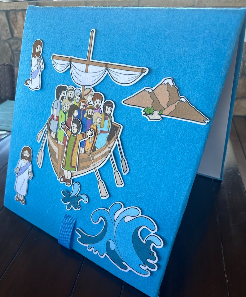 Jesus Walks on Water Felt/ Flannel Board Set. Bible Stories. Sunday ...