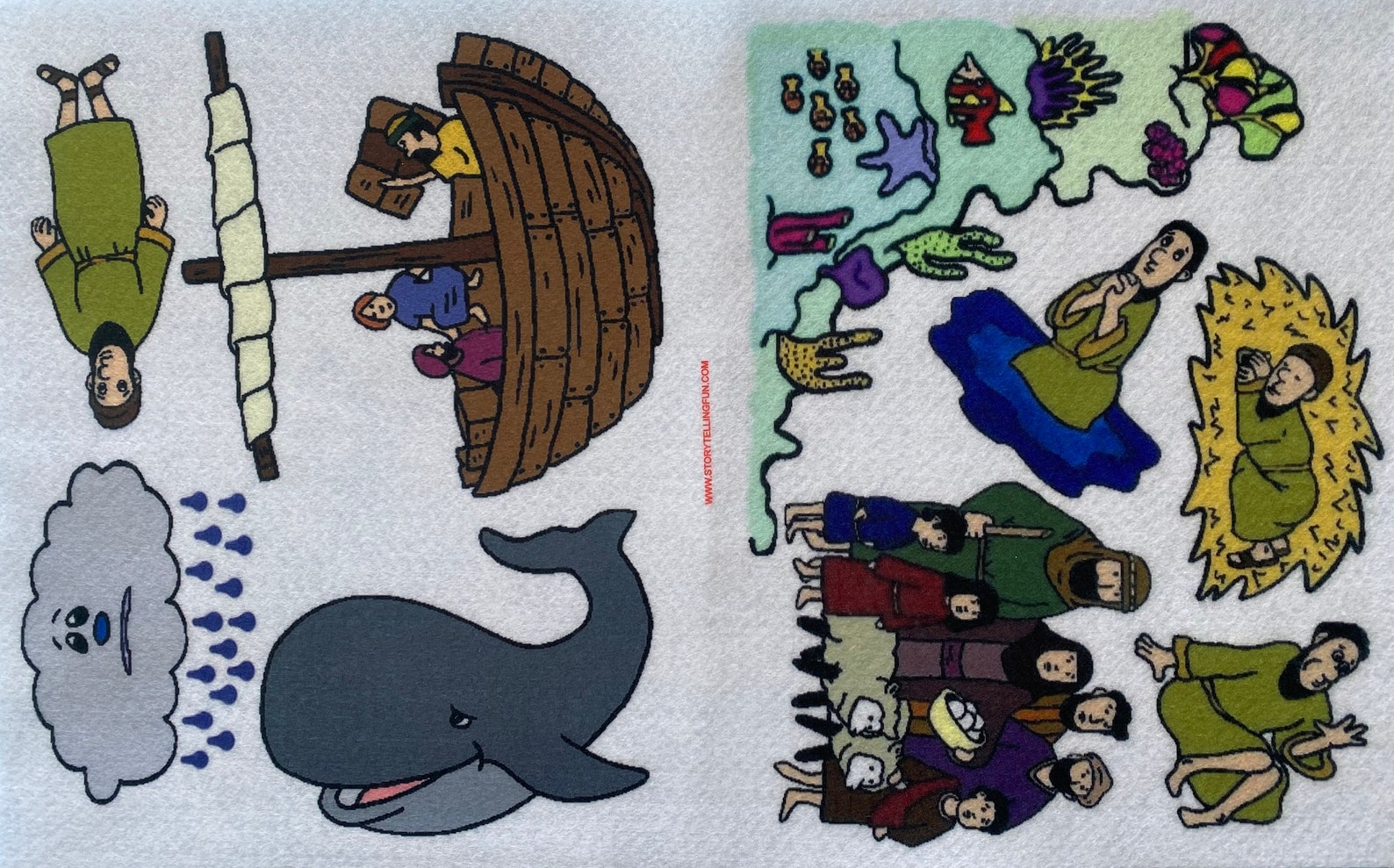 4 Popular Bible Story Felt Sets. Great for Sunday School Teachers - Etsy