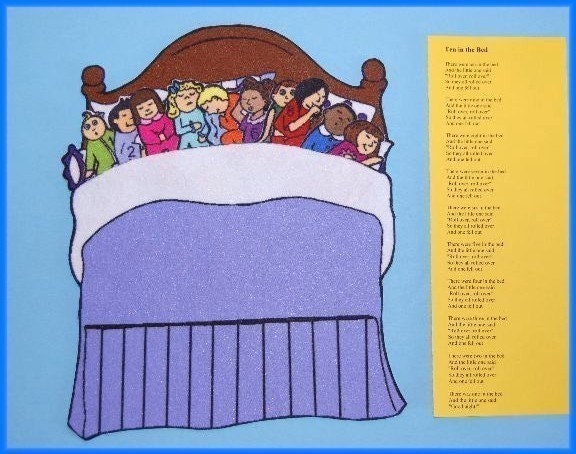 Ten in the Bed Felt / Flannel Board Set - Etsy