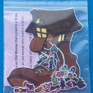 There Was an Old Woman Who Lived in a Shoe Nursery Rhyme - Felt ...