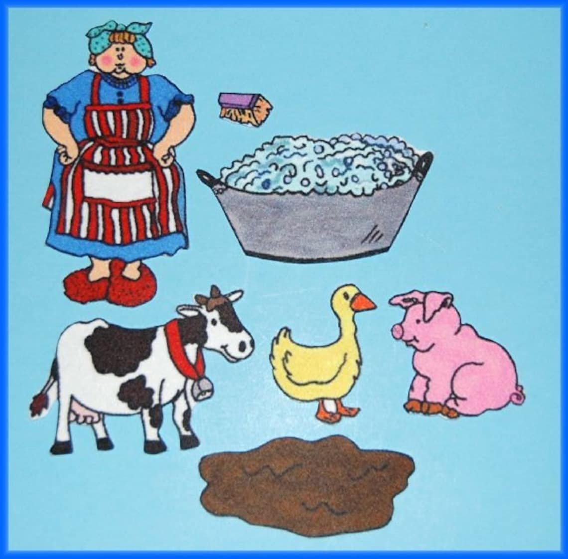 Mrs. Wishy Washy Felt / Flannel Board Set - Etsy