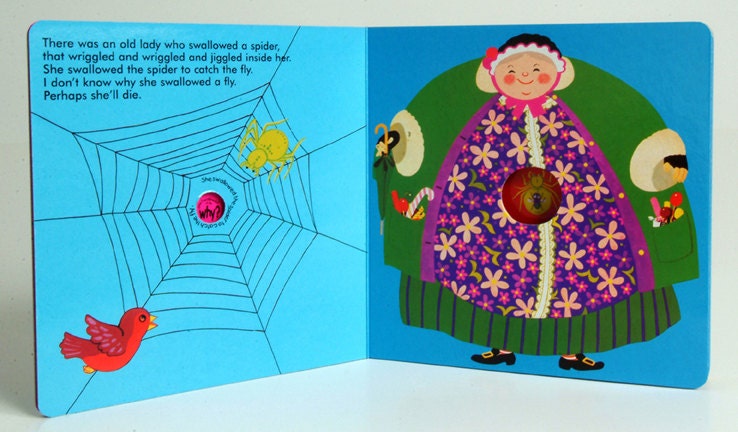 There Was an Old Lady That Swallowed a Fly Felt / Flannel | Etsy