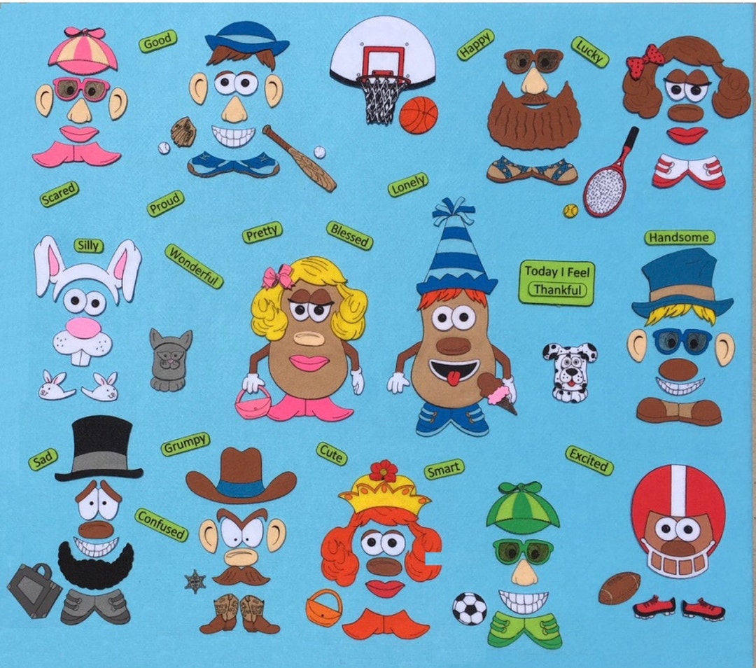 Sweet Potatoes Felt Board Set. Feelings , Emotions. Special Education ...