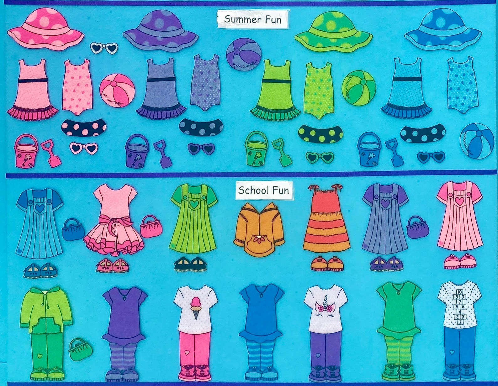 Best Friends Felt Board / Flannel Board Set. Includes 8 Girls to Dress ...