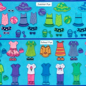 Best Friends Felt Board / Flannel Board Set. Includes 8 Girls to Dress ...