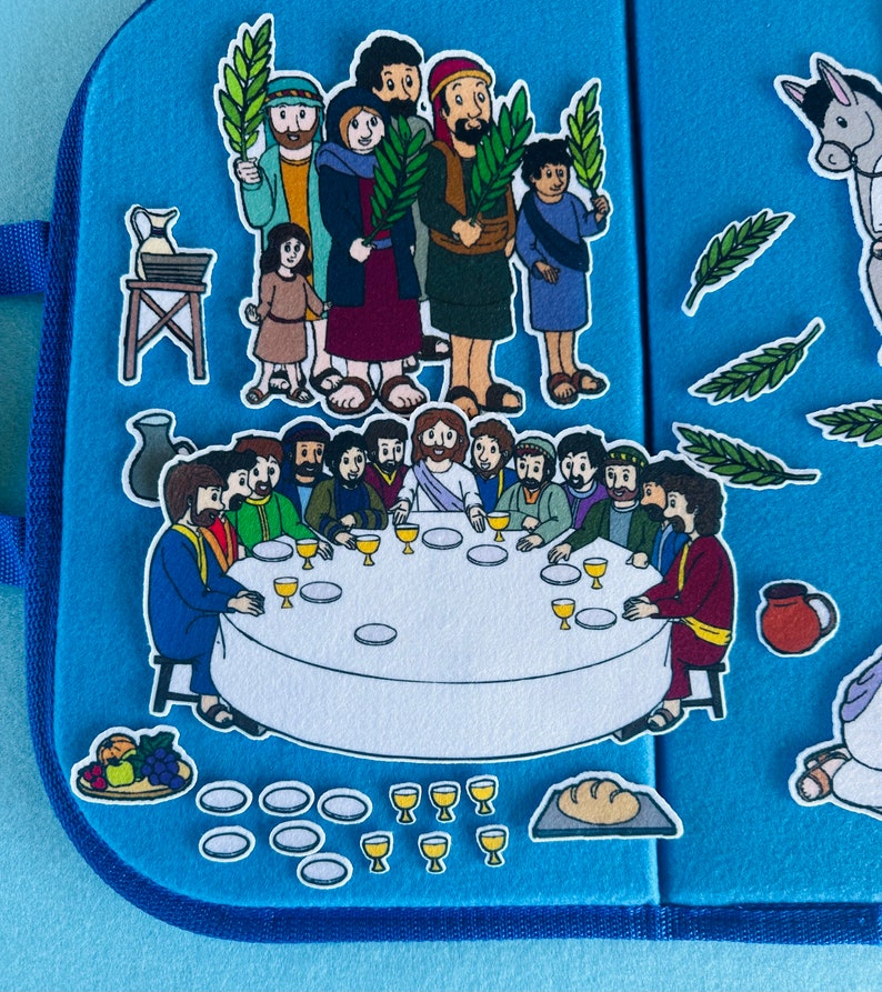 Easter Story Bundle. Felt Board Bible Stories. Holy Week. Palm Sunday ...