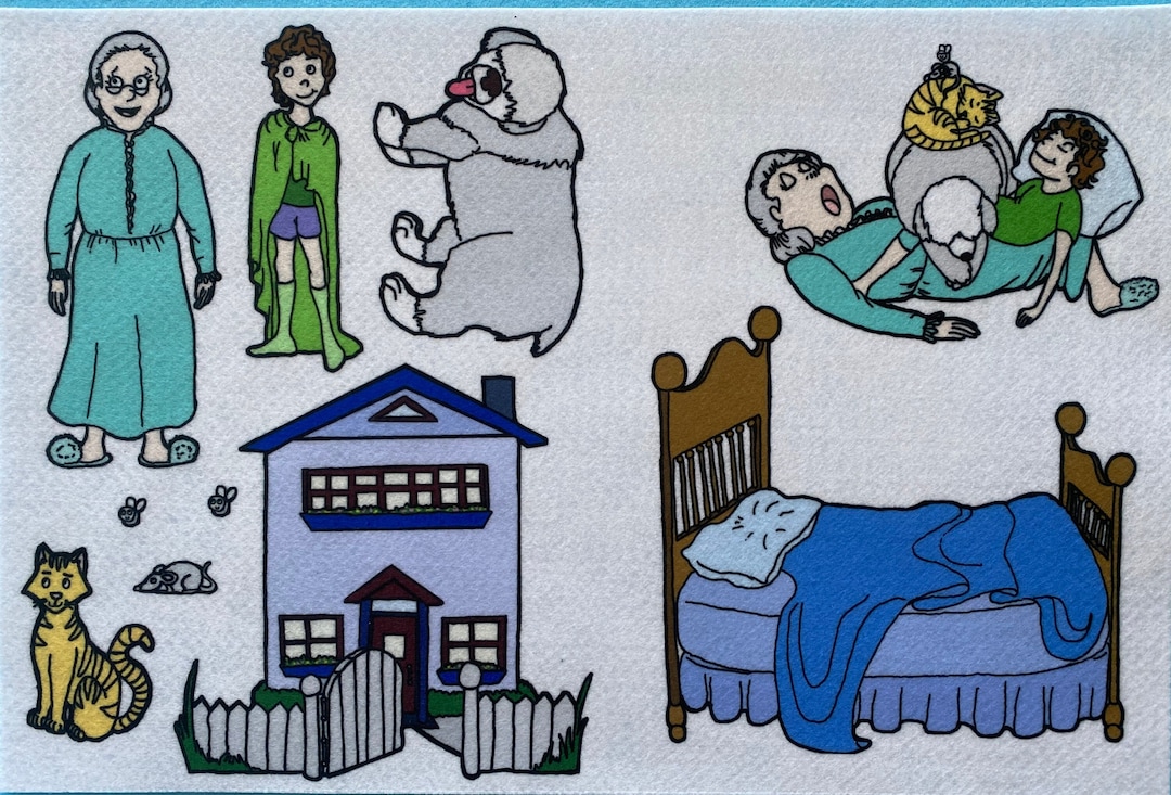 The Napping House Felt Board Story. Teachers. Story Time. Flannel Board ...