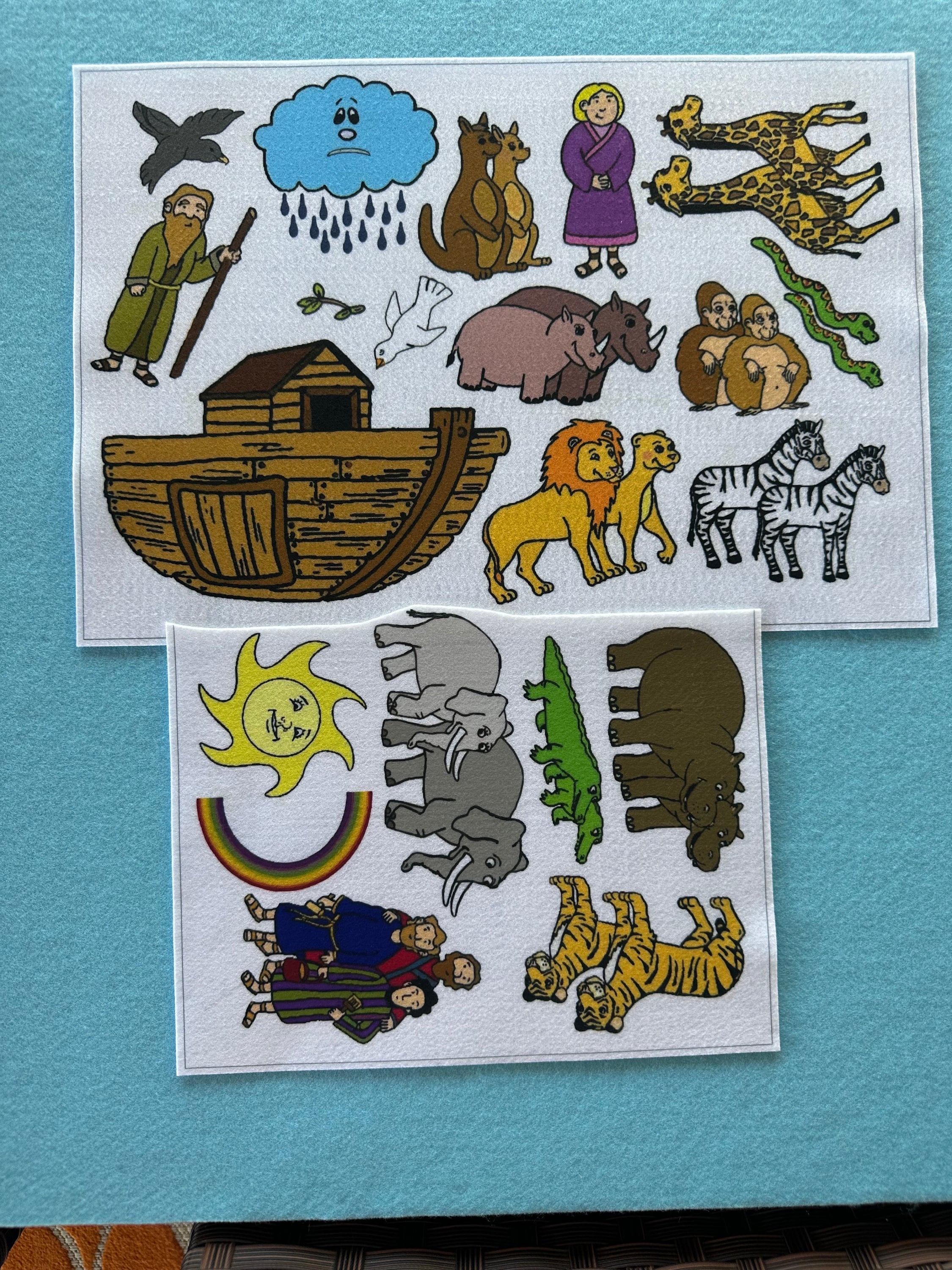 Noah's Ark Bible Story Felt / Flannel Board Set - Great for Sunday ...