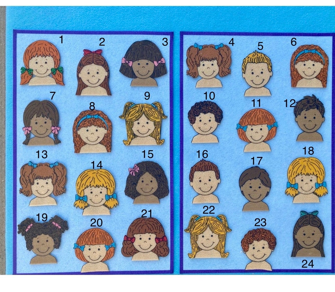 Felt Dolls 7.5" - You PICK Your Own Skin Tone & Hair Color. - Etsy
