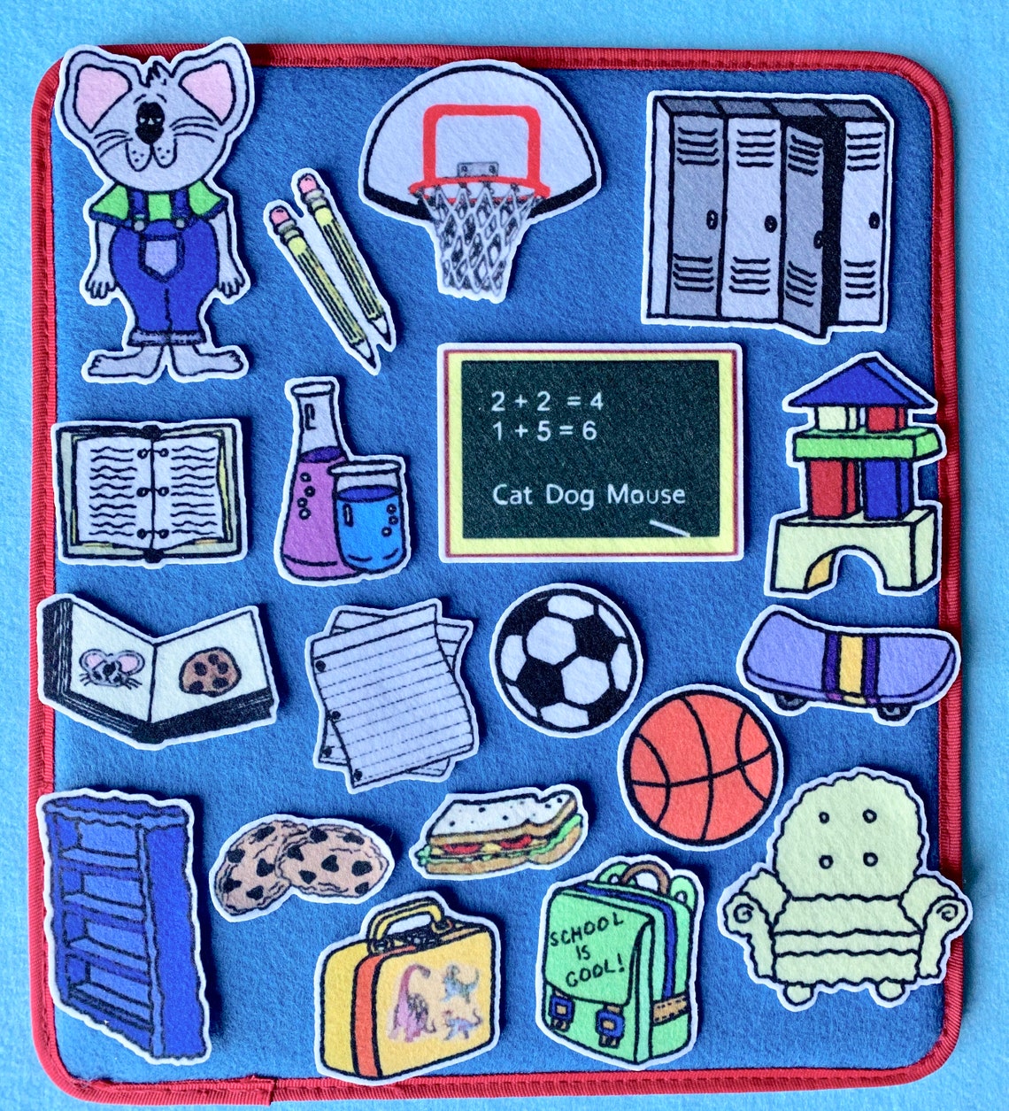 If You Take a Mouse to School Felt/ Flannel Board Set - Etsy