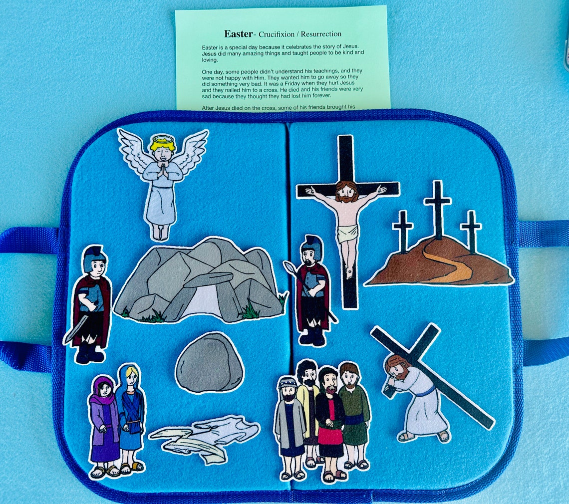 Felt /flannel Board Set- Easter Story- Crucifixion. Resurrection. Jesus ...