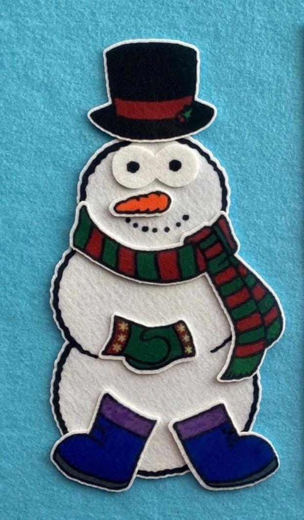 Frosty the Snowman Felt / Flannel Board Set - Etsy