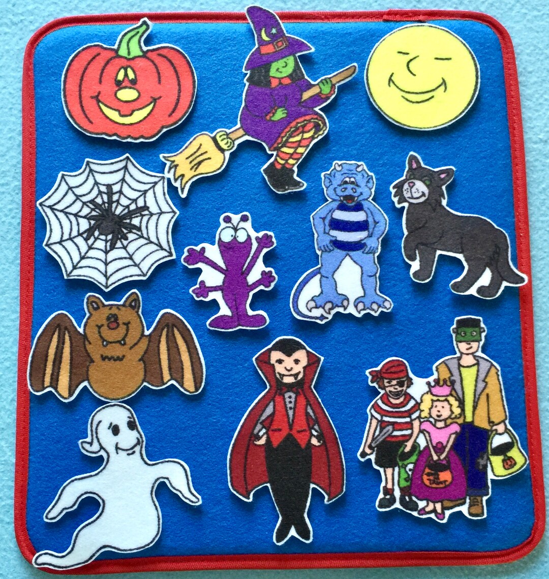 Orange Pumpkin -what Do You See? Halloween Felt Flannel Board Set - Etsy