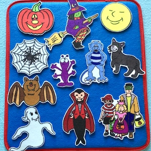 Orange Pumpkin -what Do You See? Halloween Felt Flannel Board Set ...