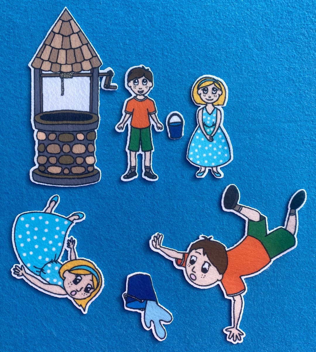 Jack and Jill Nursery Rhyme - Felt / Flannel Board Set, Great for ...