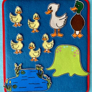 5 Little Ducks Felt / Flannel Board Set - Etsy