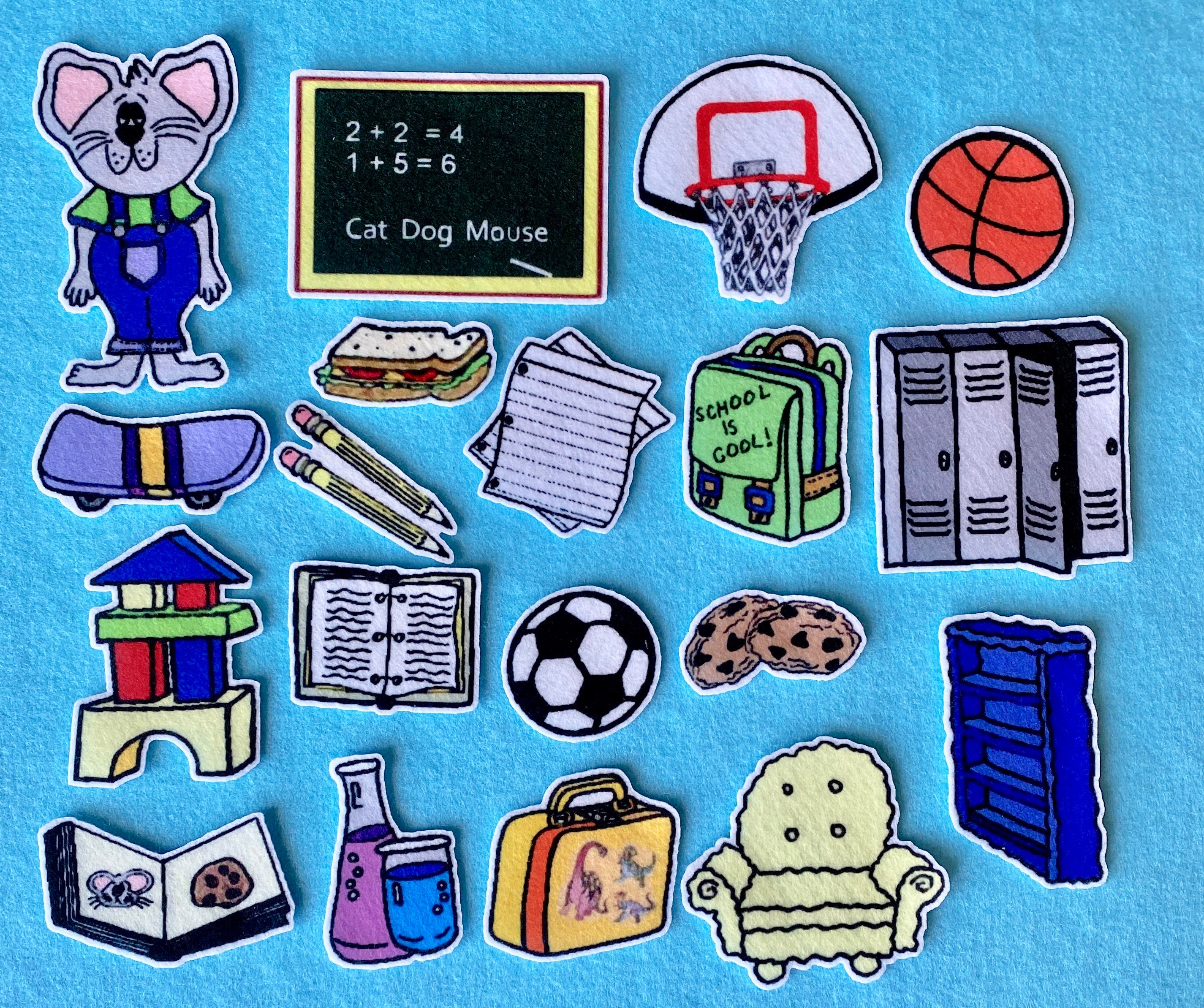 If You Take a Mouse to School Felt/ Flannel Board Set | Etsy