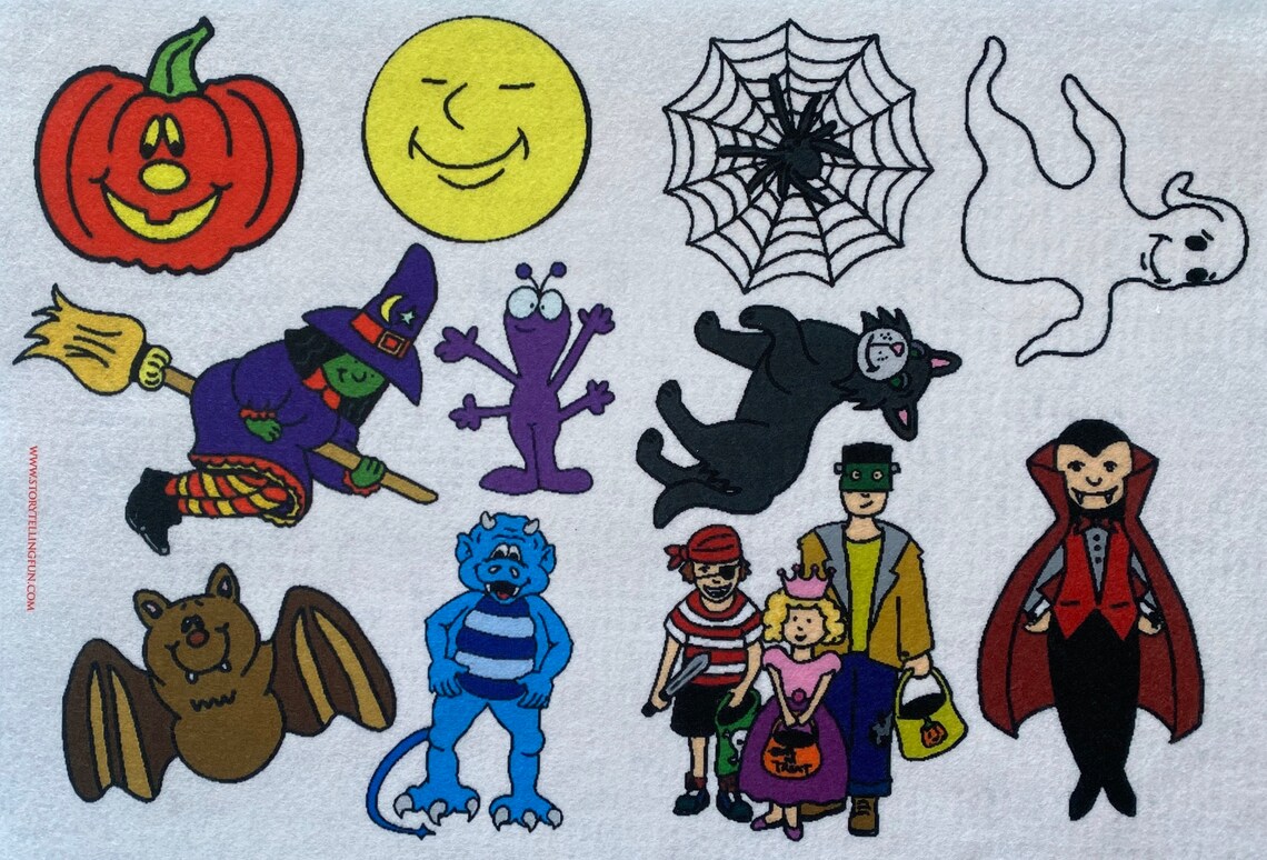 Orange Pumpkin -what Do You See? Halloween Felt Flannel Board Set - Etsy