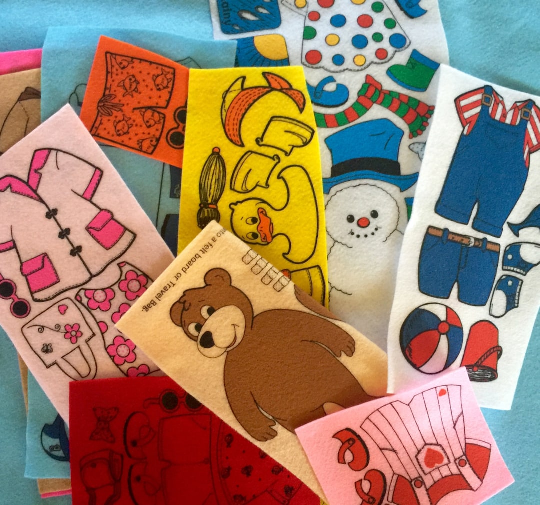 The Weather Bears Felt Board Set. Includes 2 Adorable Bears to Dress ...