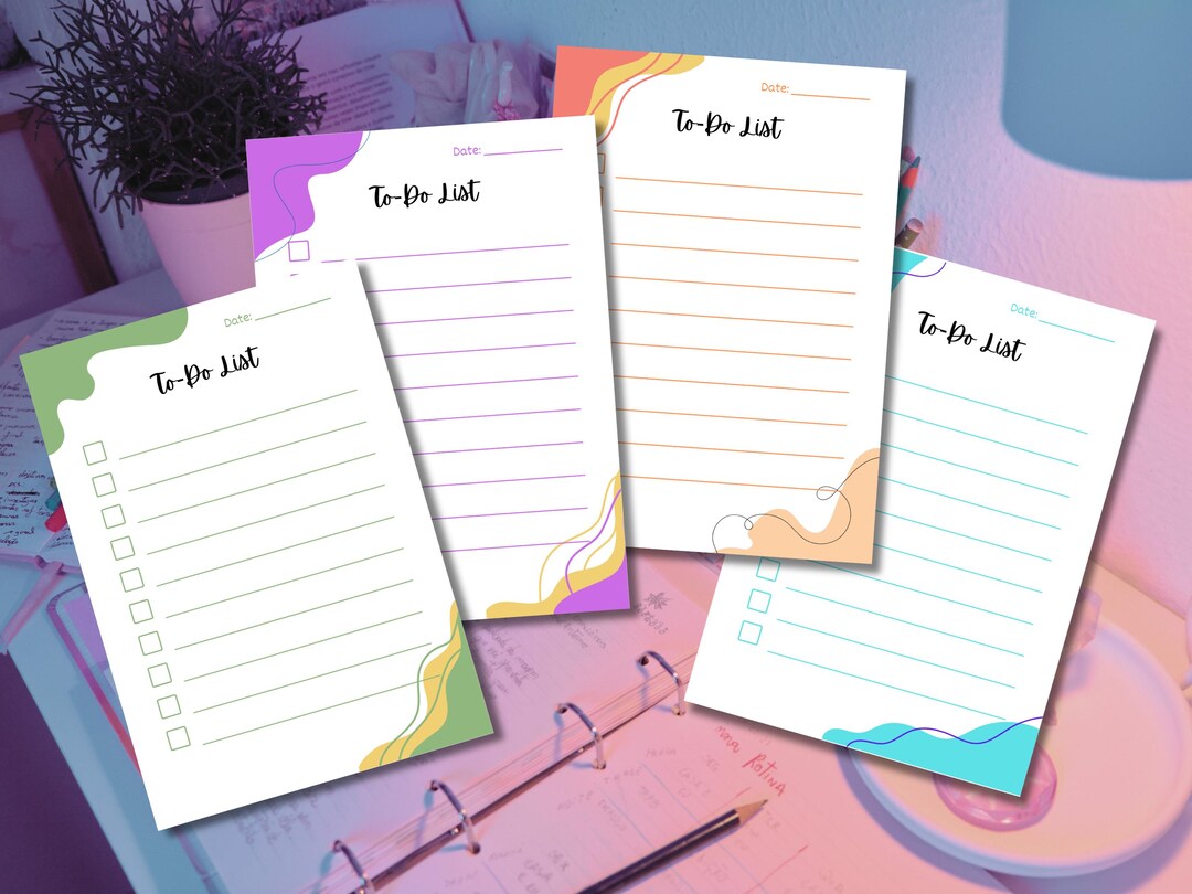 Printable To-do List Planner Notepads, A4-sized Stationery, Green ...