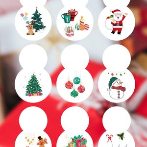 Printable Christmas Gift Tags Set, Nine Designs Bundle, Minimalist ...