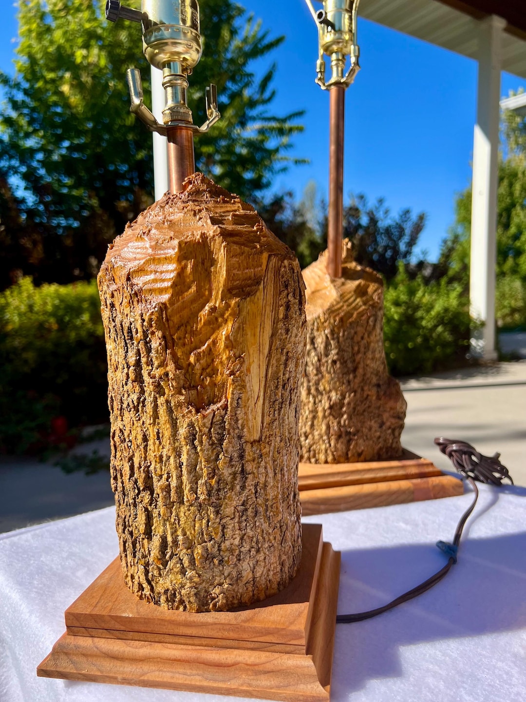 Real Beaver Stump Log Lamps - Etsy
