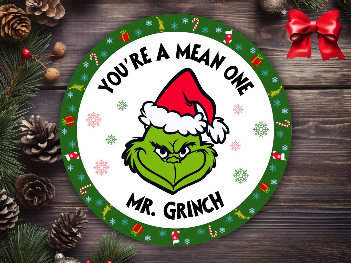 You're a Mean One Green Monster Sign, High Resolution 300 DPI PNG for ...
