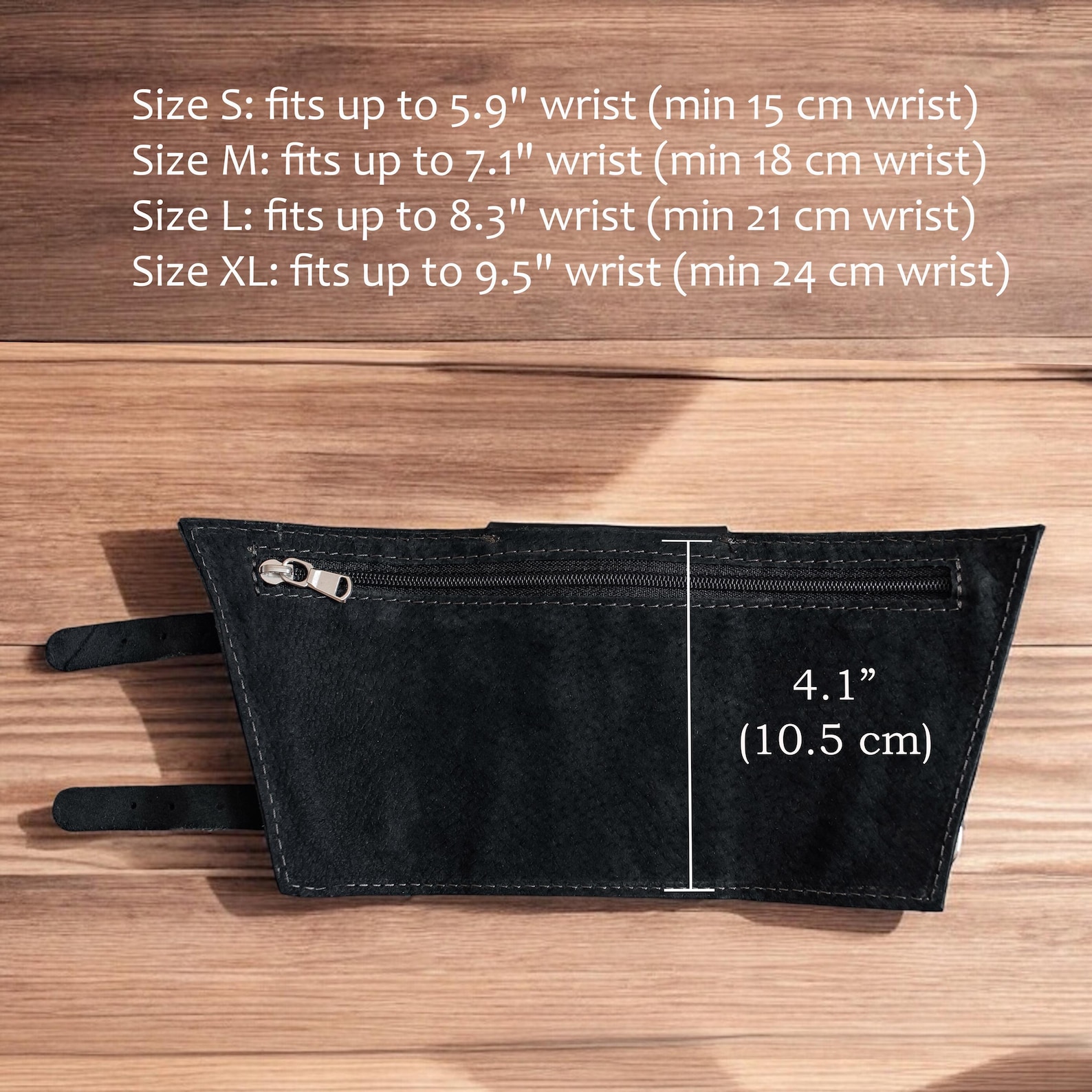 Customizable Leather Wrist Wallet, Personalized Bracelet Wallet ...