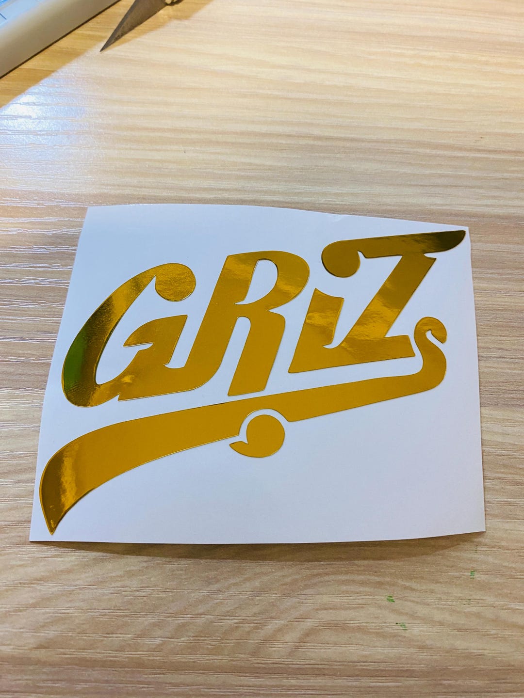 Griz Reflective Metallic Vinyl Decal Laptop phone Car Sticker ...