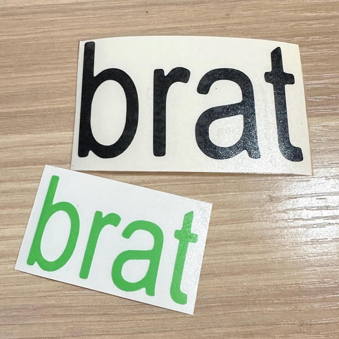 Brat Vinyl Sticker Decal Laptop phone Water Bottle Sticker Brat Summer ...