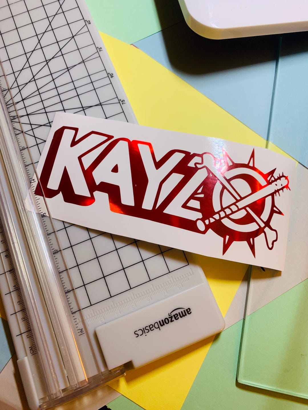 Kayzo Reflective Metallic Vinyl Decal Laptop phone Car Sticker ...